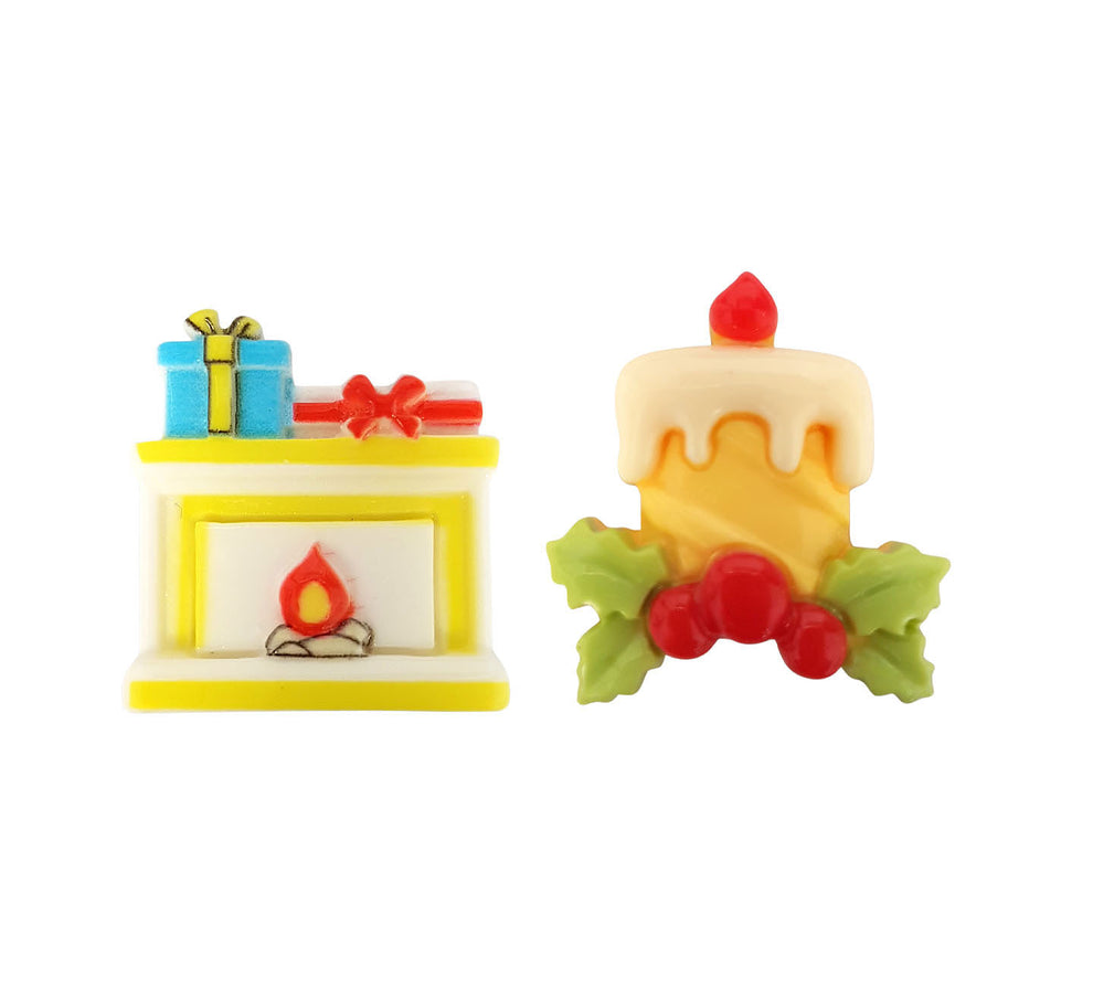 Molde de Silicone 1019 - Vela de Natal + Lareira Peq. 2cm – Flexarte ...